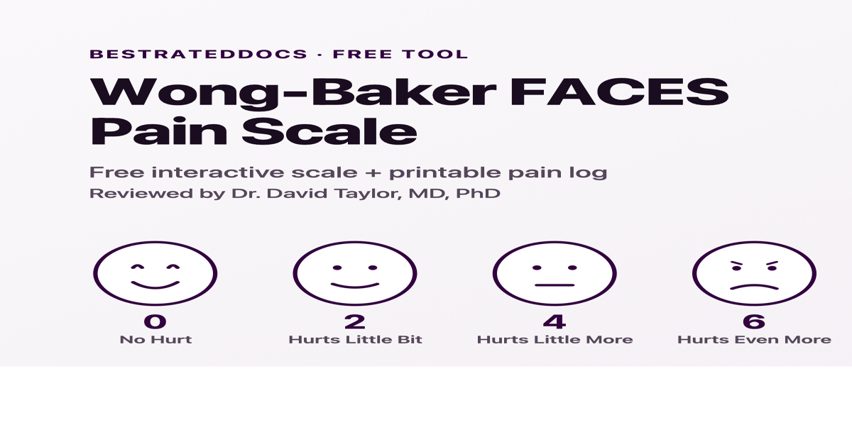 Wong-Baker FACES® Pain Scale — Free Interactive Pain Scale & Printable ...